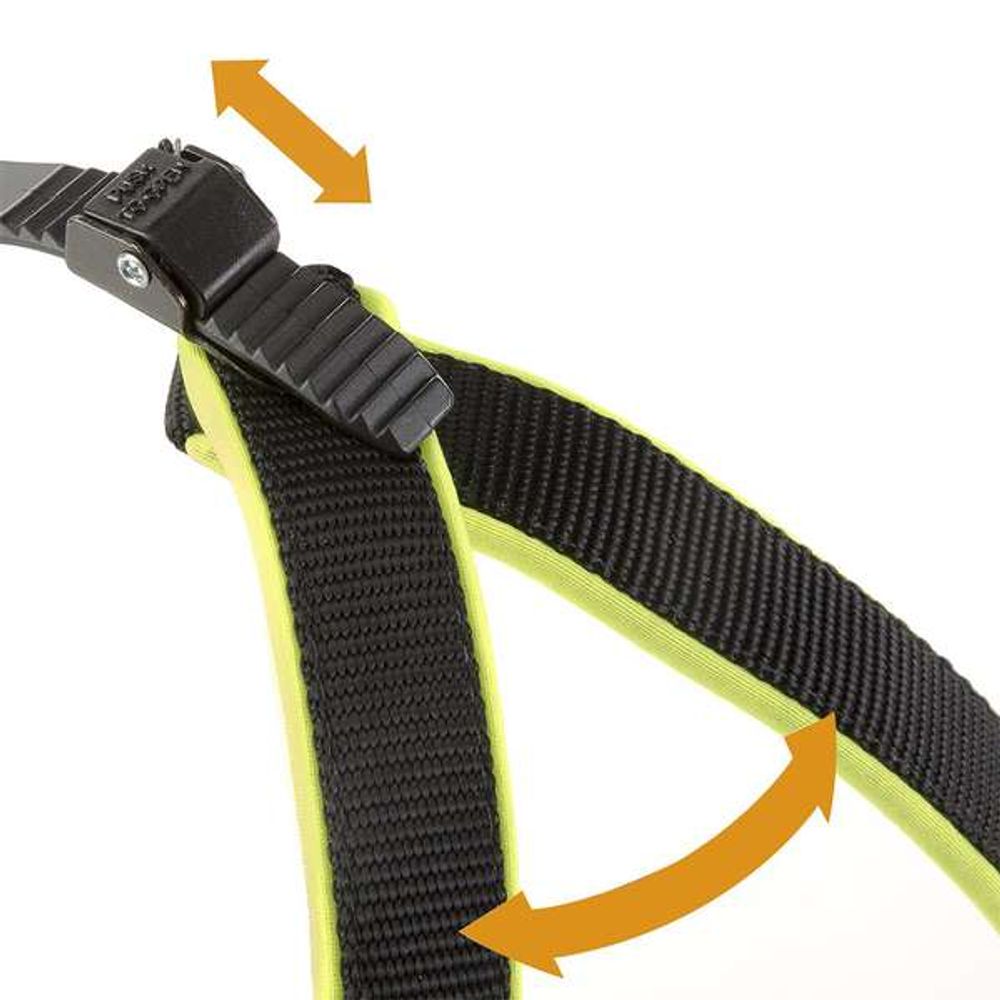 Peitoral Agila Fluo Verde c/ Preto - Ferplast - dibicho
